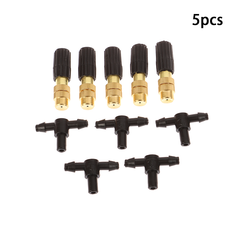 1/5pcs 4/7 PVC Misting Cooling System Garden Watering 1/4'' Brass ...