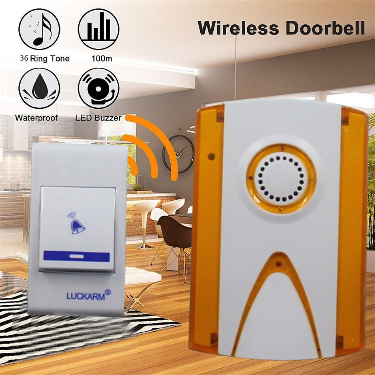 Wireless Remote Control Door/Office Bell Long Range High Quality ...