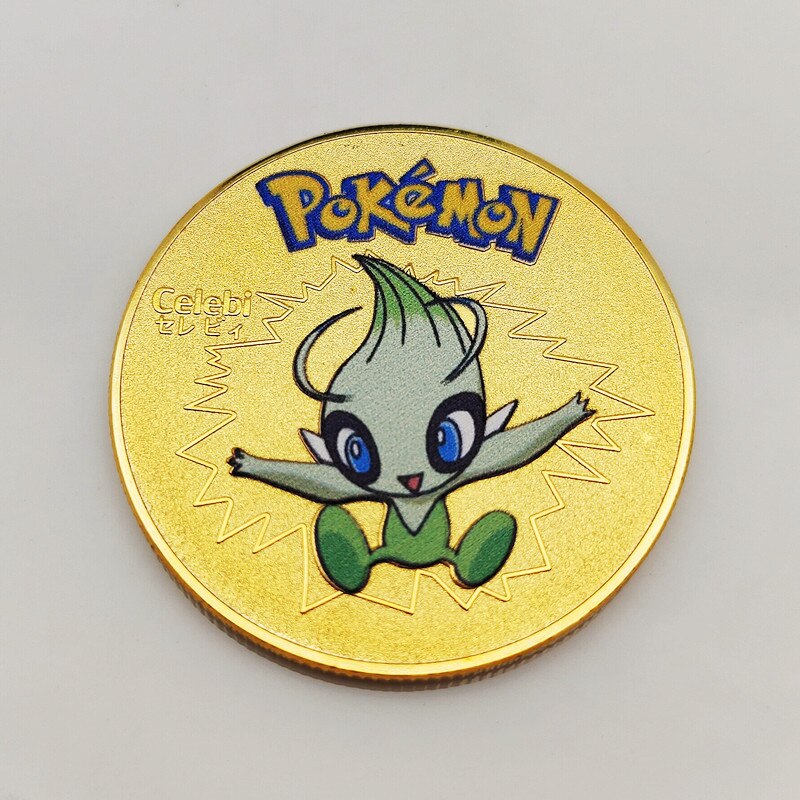 Golden Pokemon Coins Metal Pikachu Coins Charizard Mewtwo Pikachu Metal ...