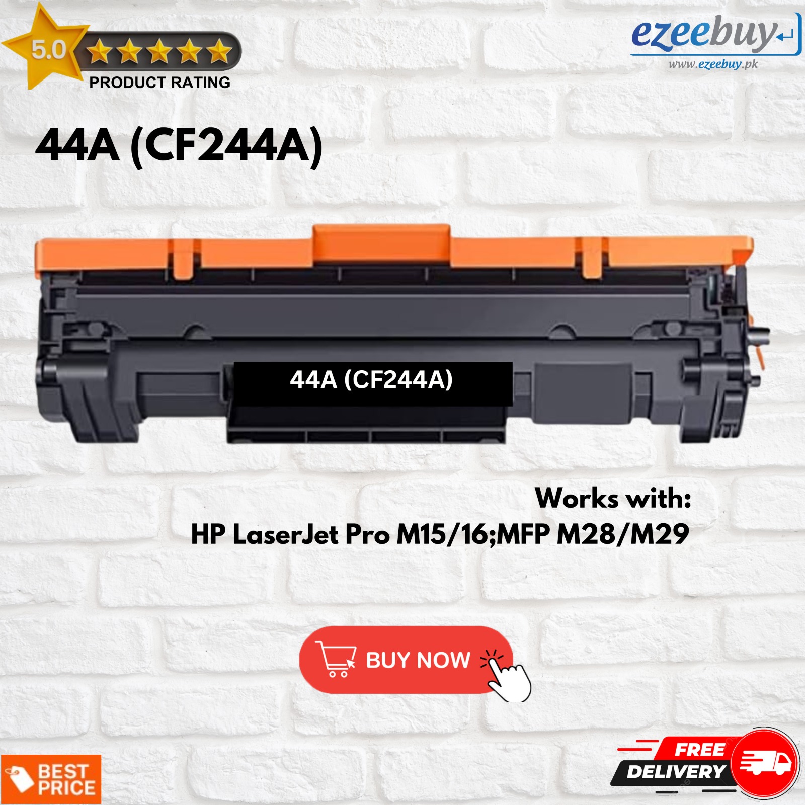 HP 44A CF244A Black LaserJet Toner Cartridge | Daraz.pk