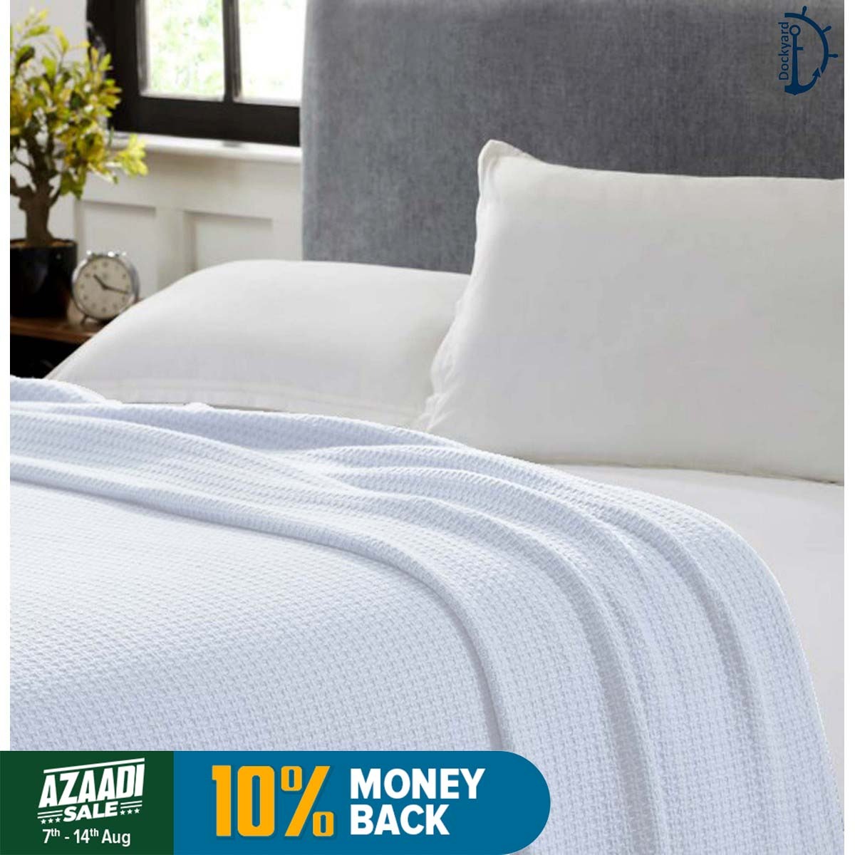DOCKYARD Throw Sheet Premium Quality 100% Cotton Light weight, Extra ...