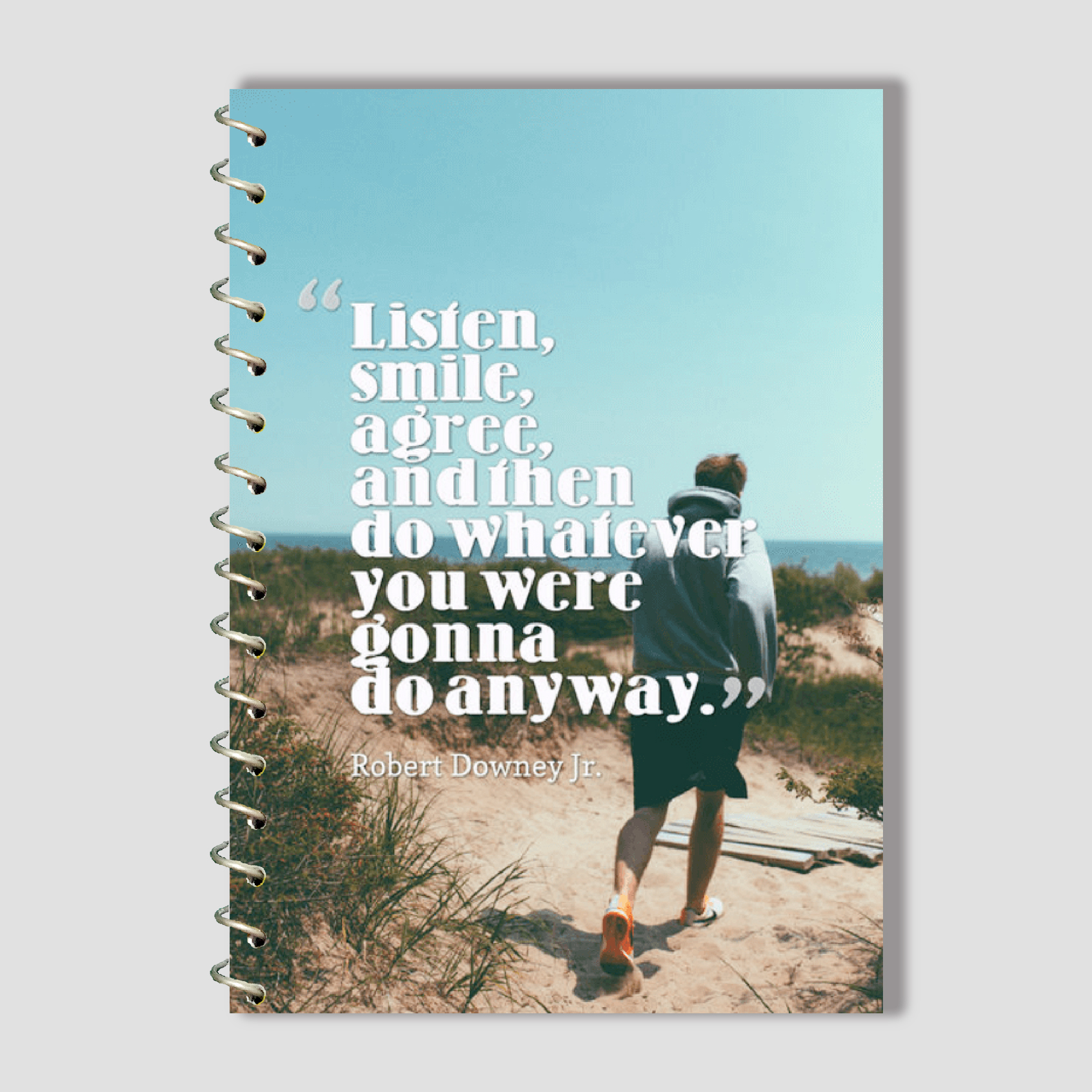 Spiral Notebook A4 or A5 - Motivational Quote | Daraz.pk