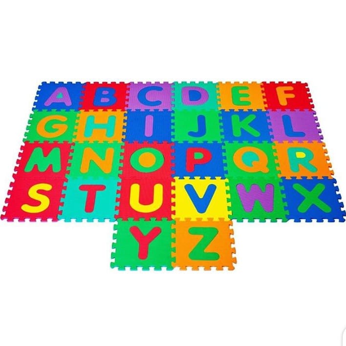 ABC Alphabets Puzzle Foam Floor Mat for Kids (30 x 30 cm 9 tiles ...