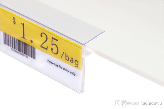 Stationery Racks labels label holder strip, Price Tag Strip, Shelves ...
