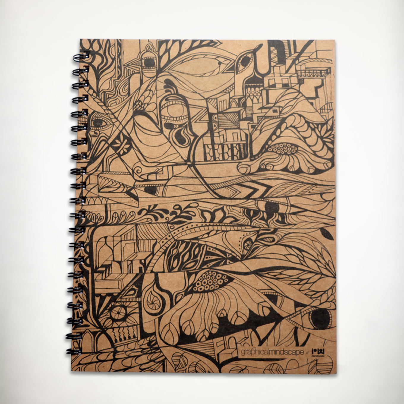 Spiral Notebook - Graphical Mindscape Chirya - A4 - Premium Design by ...