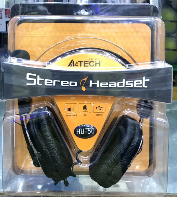A4 Tech HU-50 Stereo Headset Wired USB | Daraz.pk