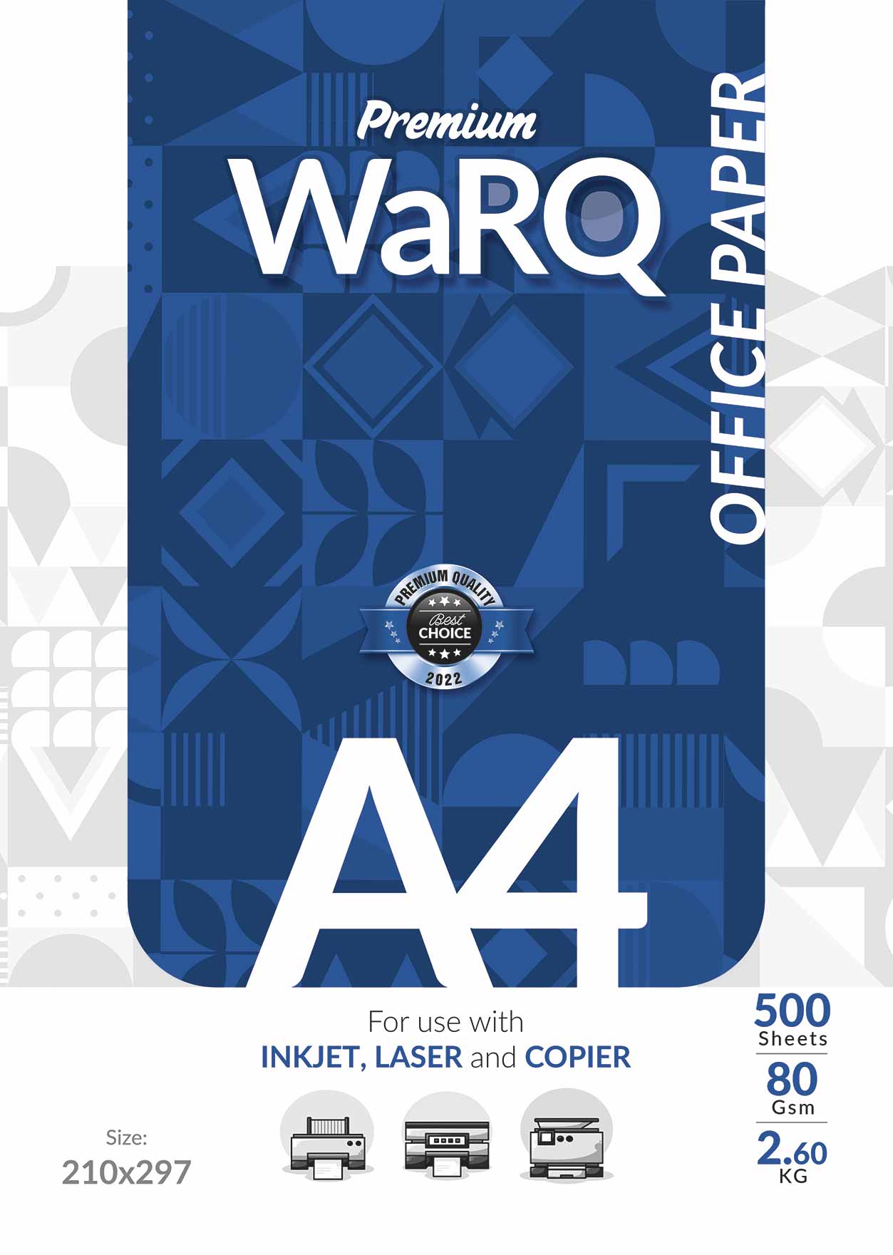 PREMIUM WARQ PAPER A4 SIZE | 80 GRAM | 500 SHEETS | Daraz.pk