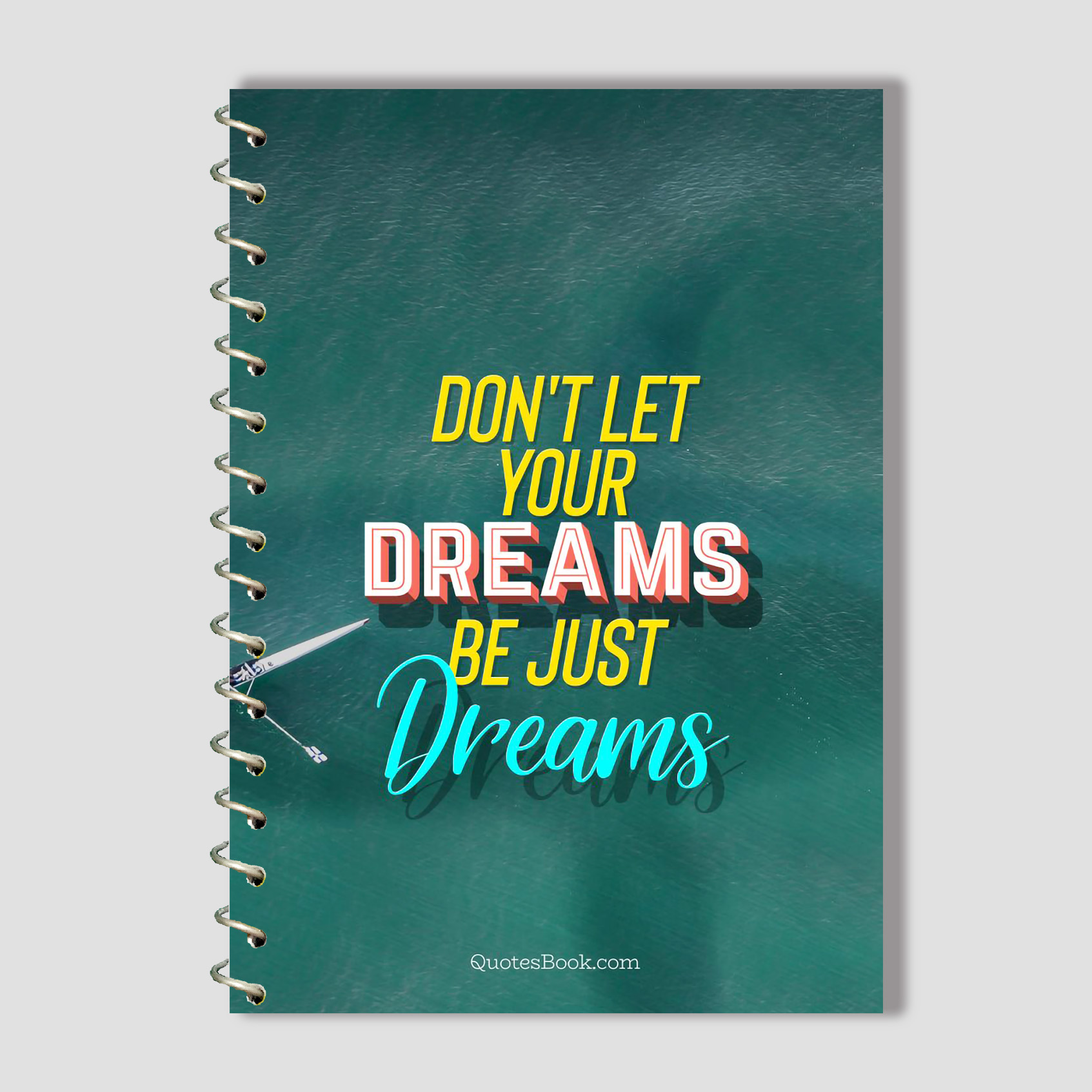 Spiral Notebook A4 or A5 - Motivational Quote | Daraz.pk