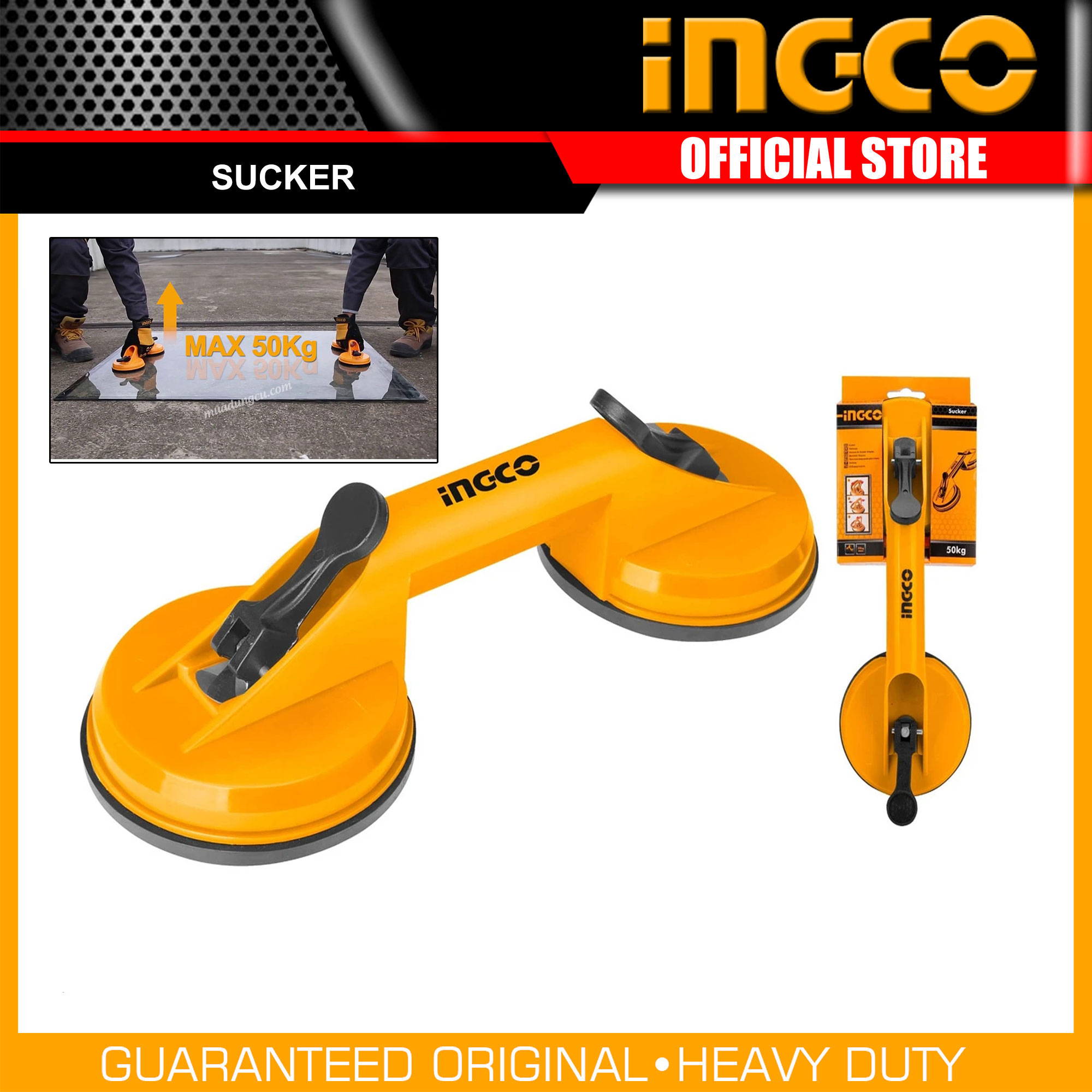 Ingco Glass Suc-ker Sunction and Dent Puller Heavy Duty Holder and ...
