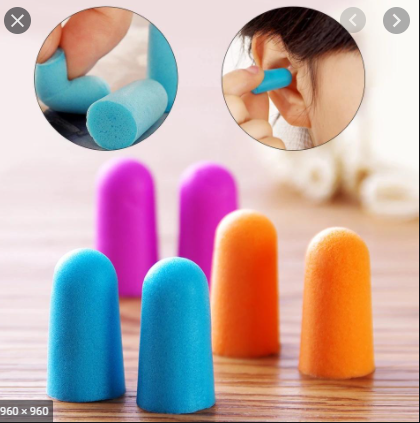 USA made pair of 3 anti noise ear plugs for noise control and peaceful ...