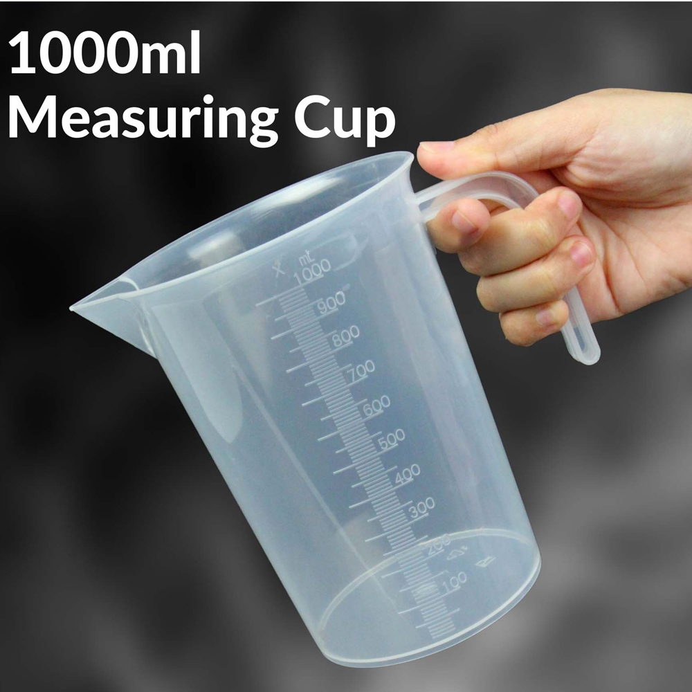 Clear Plastic Graduated Measuring Jug for Baking Beaker Liquid Measure ...