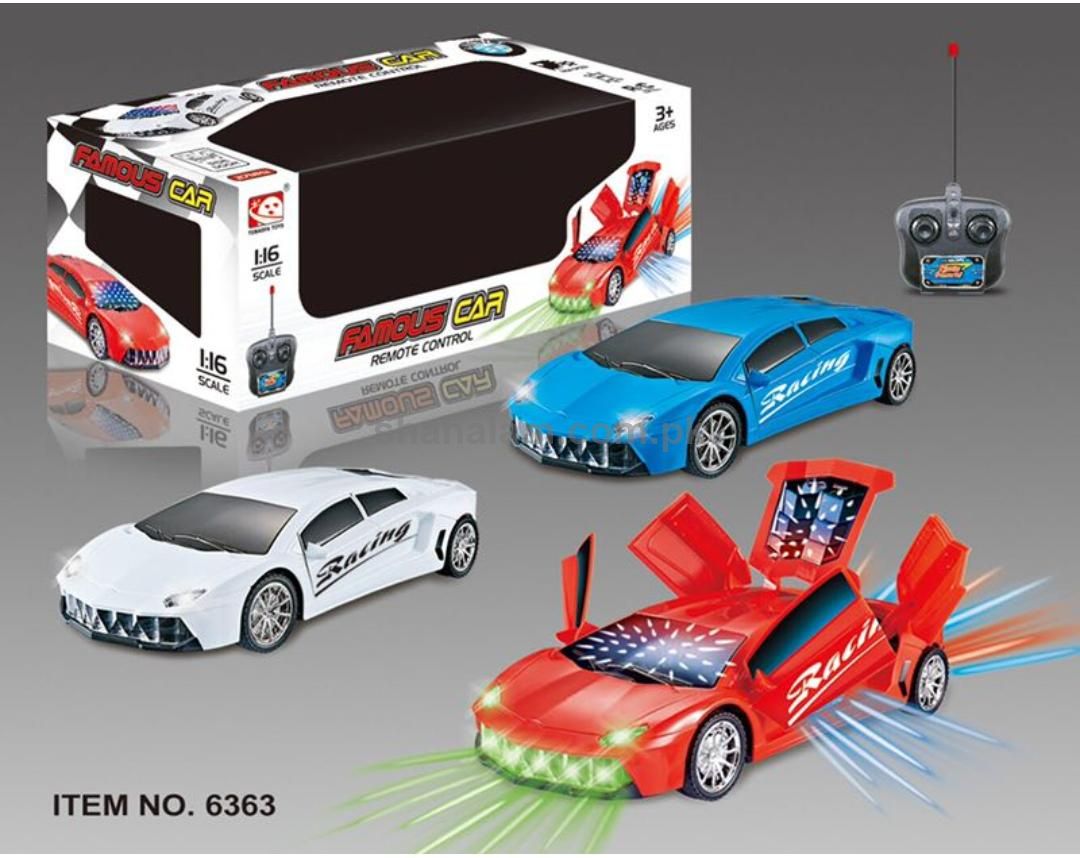 3D Light Famous RC Car with - Rechargeable RC remote control Toy car ...