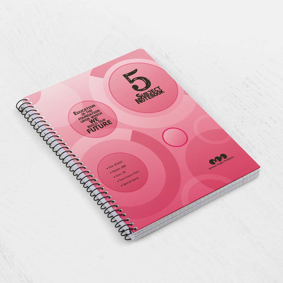 200 Pages Large Spiral Notebook - Size: 8.5