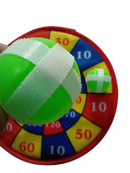 Dart Board Game Sticky Ball Target Throwing Game Toy Safe Classic Toss ...