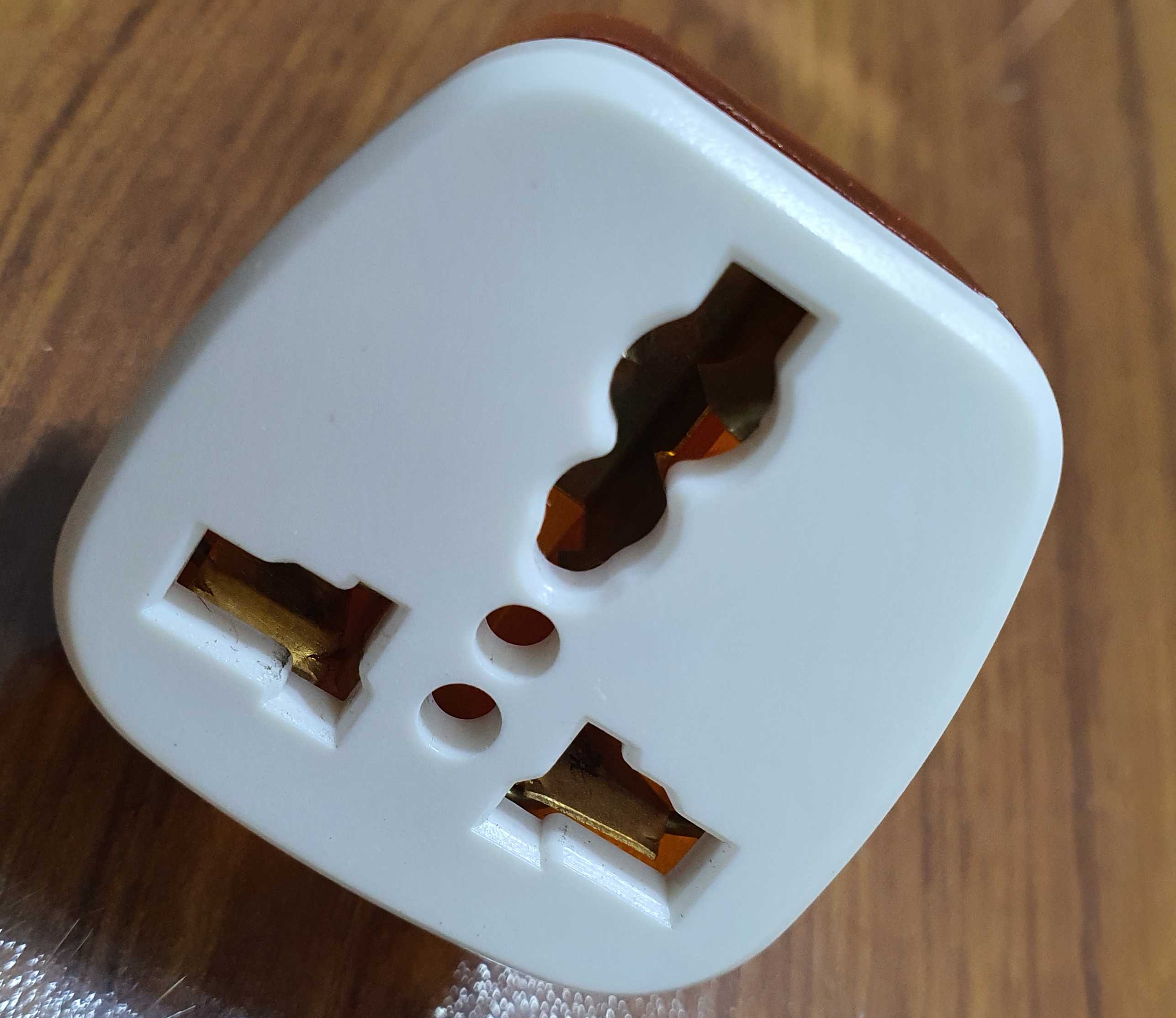 Brass Travel Adapter Multi Plug 2 pin, Mobile Shoe Multi Three to Two ...