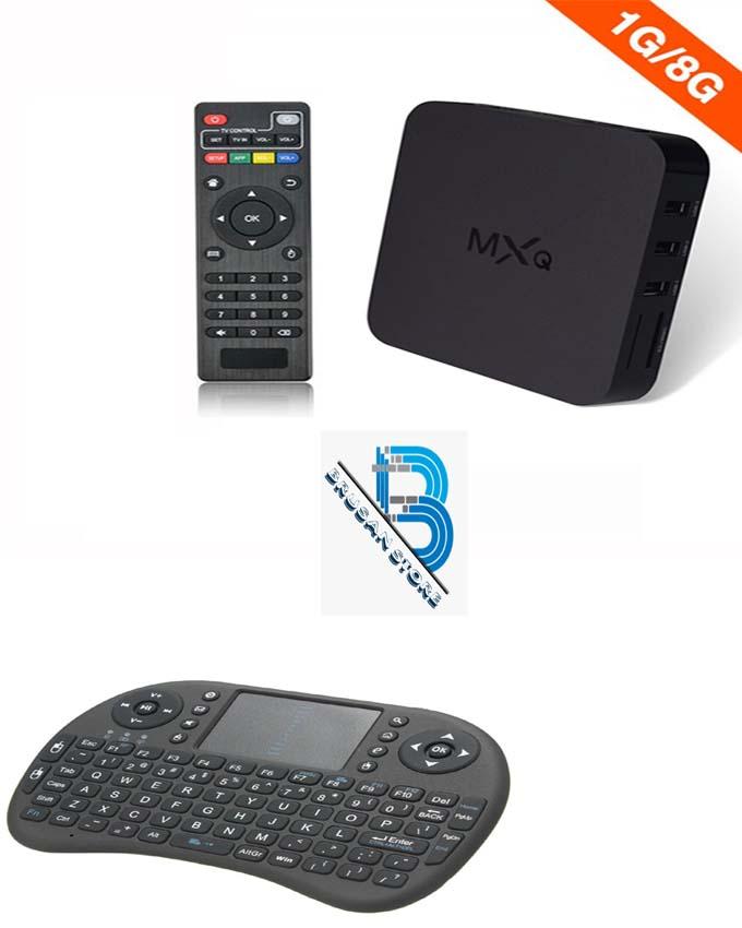 Android Smart Tv Box Quad Core 1g 8g Mxq 4k With Minitouch Keyboard