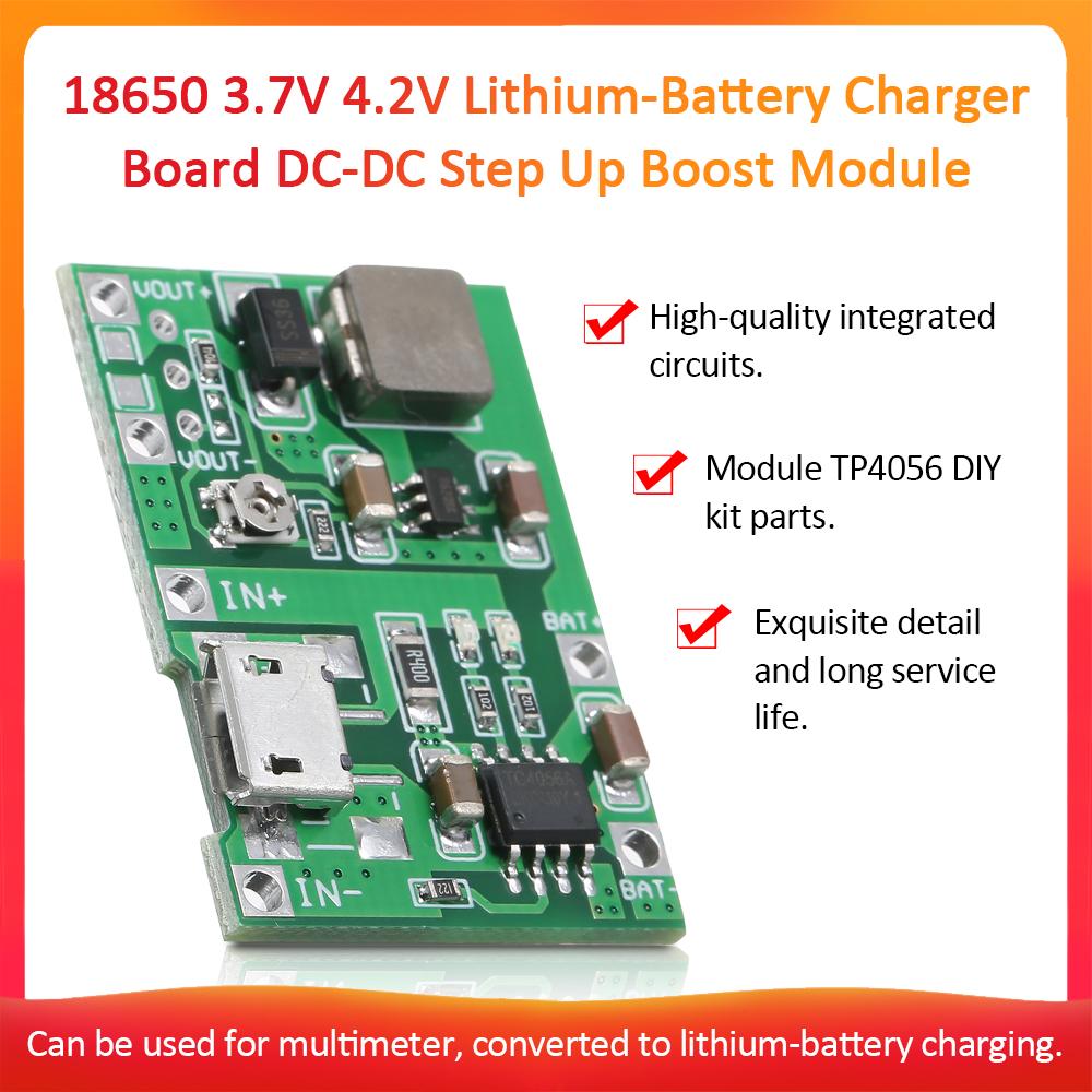 TP4056 Lithium Ion Battery Charger With DC To DC Step Up Boost ...