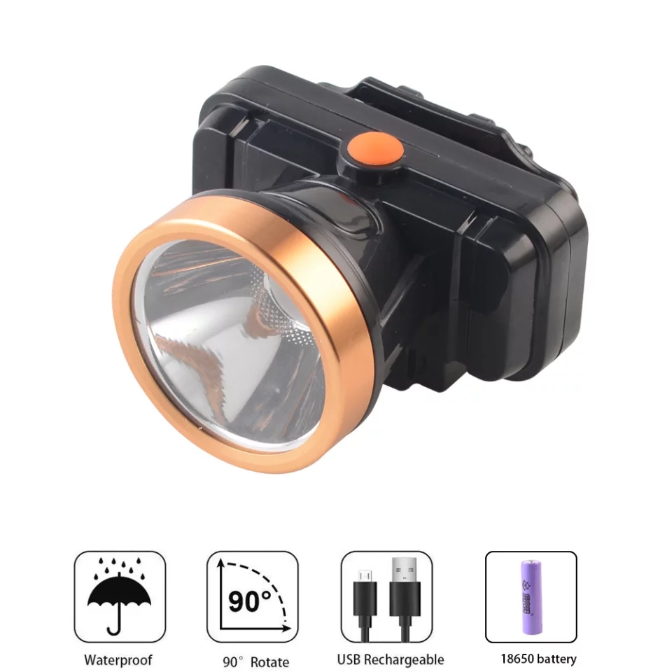 LED headlight strong light long shot 50w waterproof headlamp mountain ...