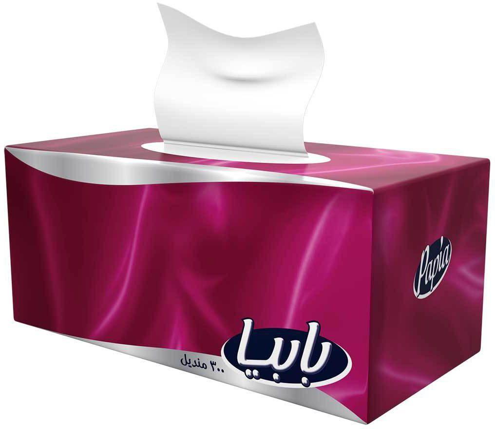 Papia 3 Ply Facial Tissue box 300 (In 4 Different Colors Box ) Pack of ...