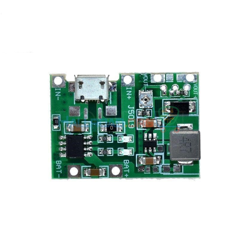TP4056 Lithium Ion Battery Charger With DC To DC Step Up Boost ...