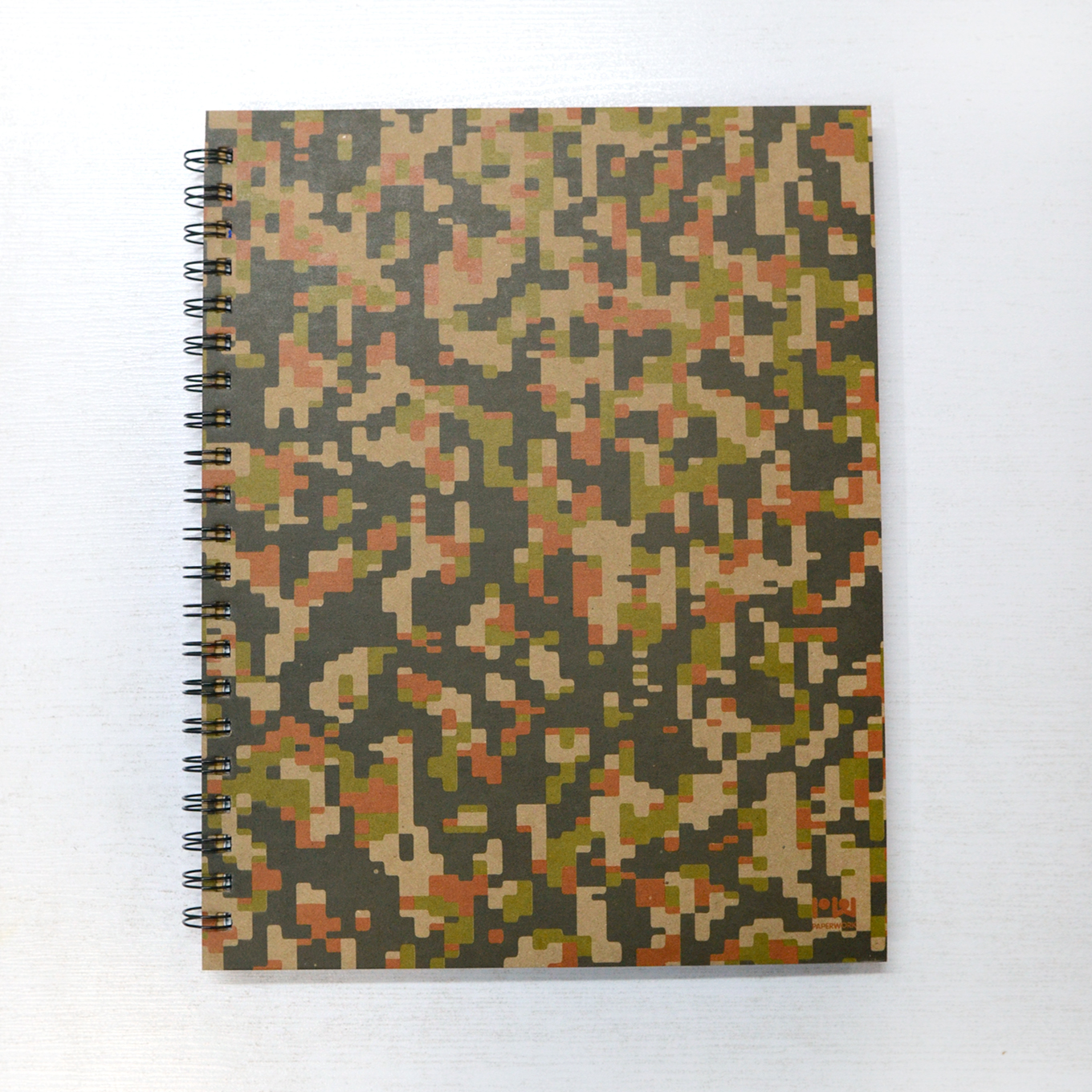 Spiral Notebook A4 - Camouflage Orange - by PAPERWORK | Daraz.pk