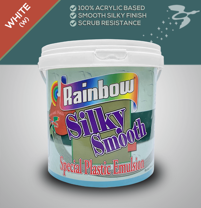 Rainbow Silky Smooth Special Plastic Emulsion Gallon (4 Liters) | Daraz.pk