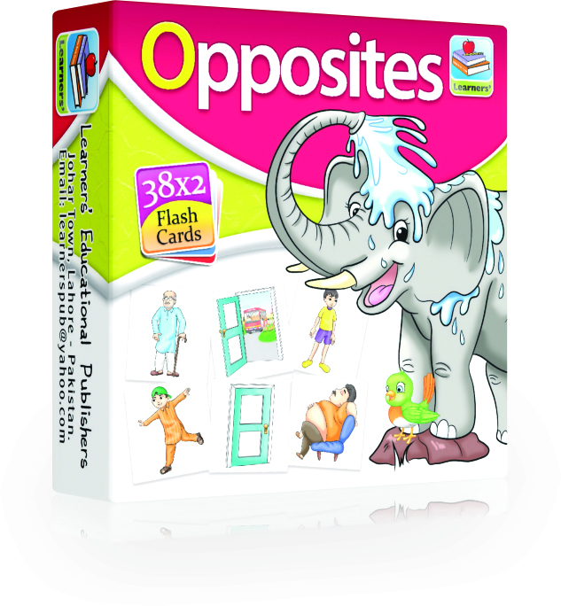 Early Learners Small Flash Cards of OPPOSITES Pocket Size Export ...