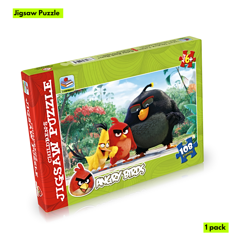 Children Jigsaw Puzzle Angry Bird-8806 (108) Pieces in 1 Box With The ...
