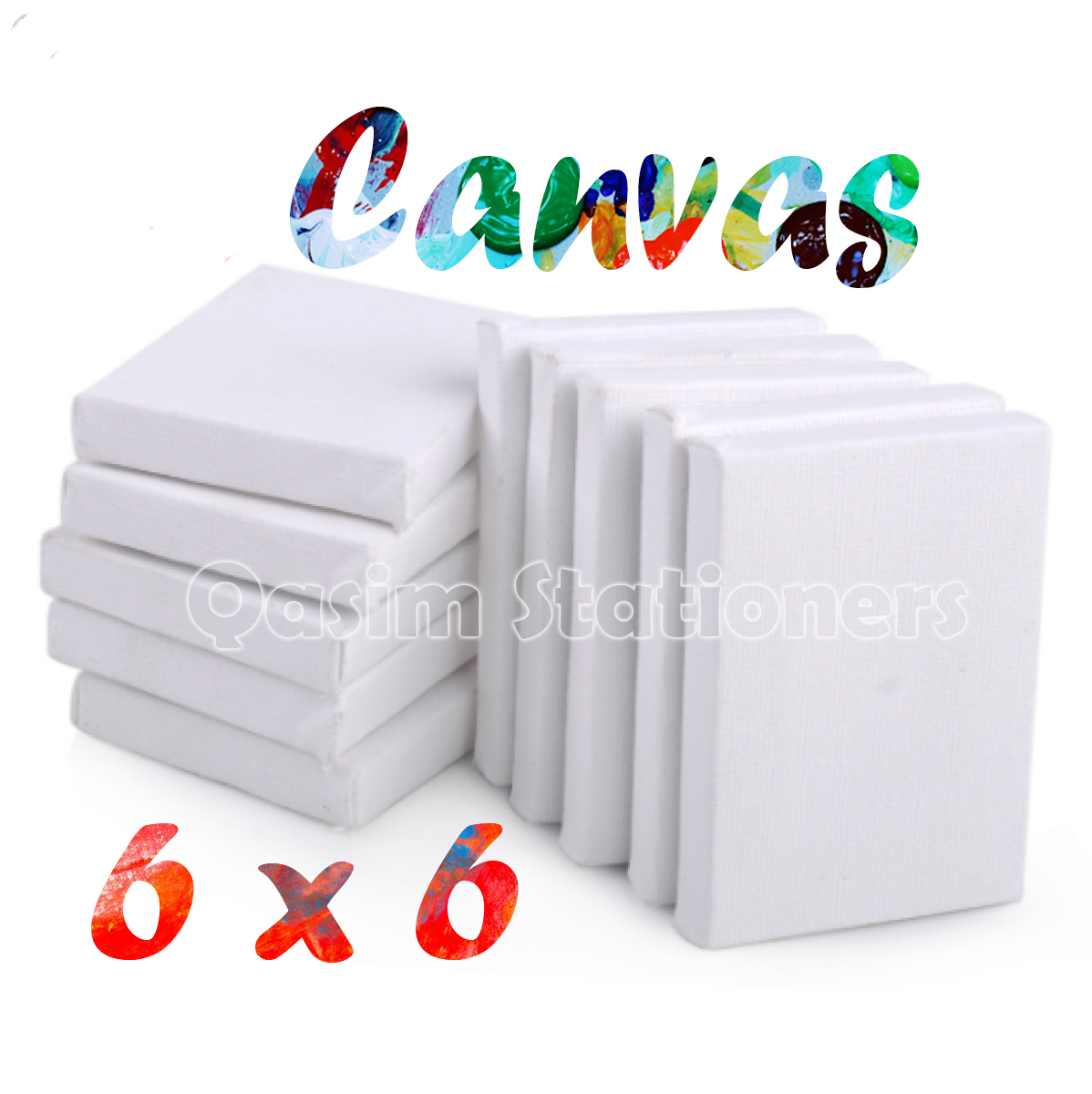 1 Piece Of 6X6 Inches Canvas For Painting - Canvas Board | Daraz.pk