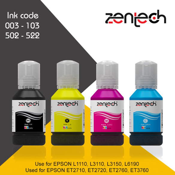 Zentech 003 Ink set for EPSON L1110 L3110 L3150 ET2720 ET3760 | Daraz.pk