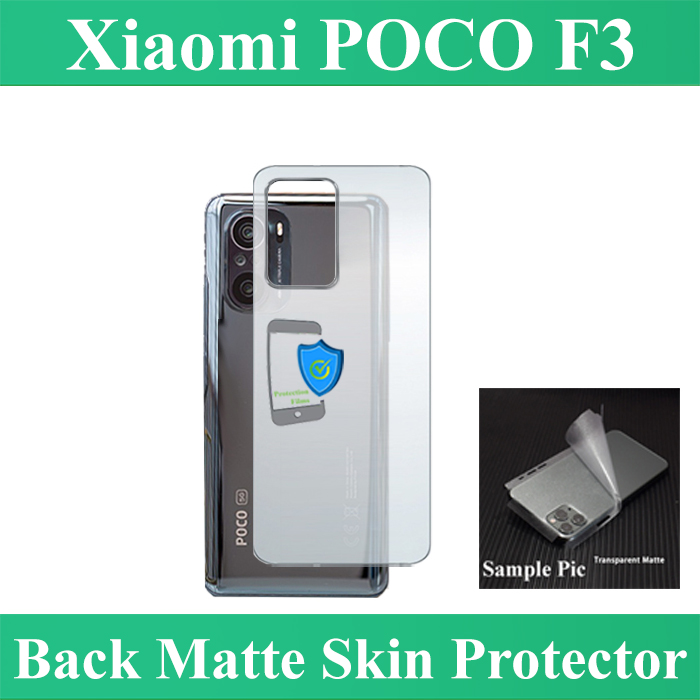 Xiaomi POCO F3 Back Matte Protector Anti-Slip Soft Skin Sheet Film ...