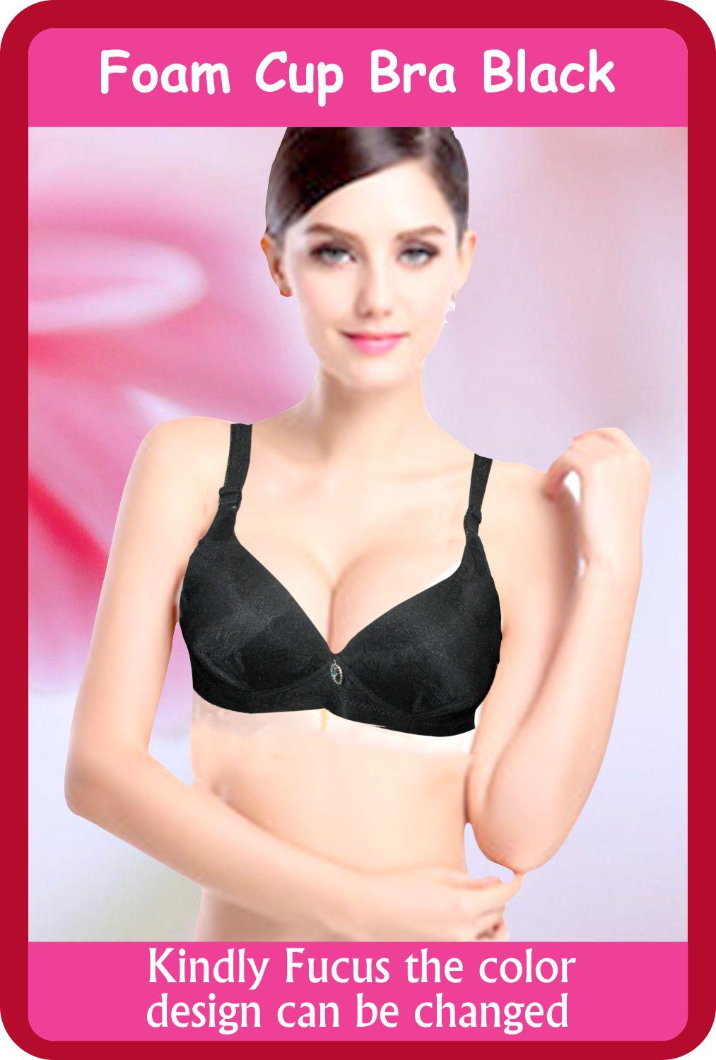 Women Imported Foam Bras Black - Classic Paded Bras for Women - Ladies Bras - Sexy Bras ...