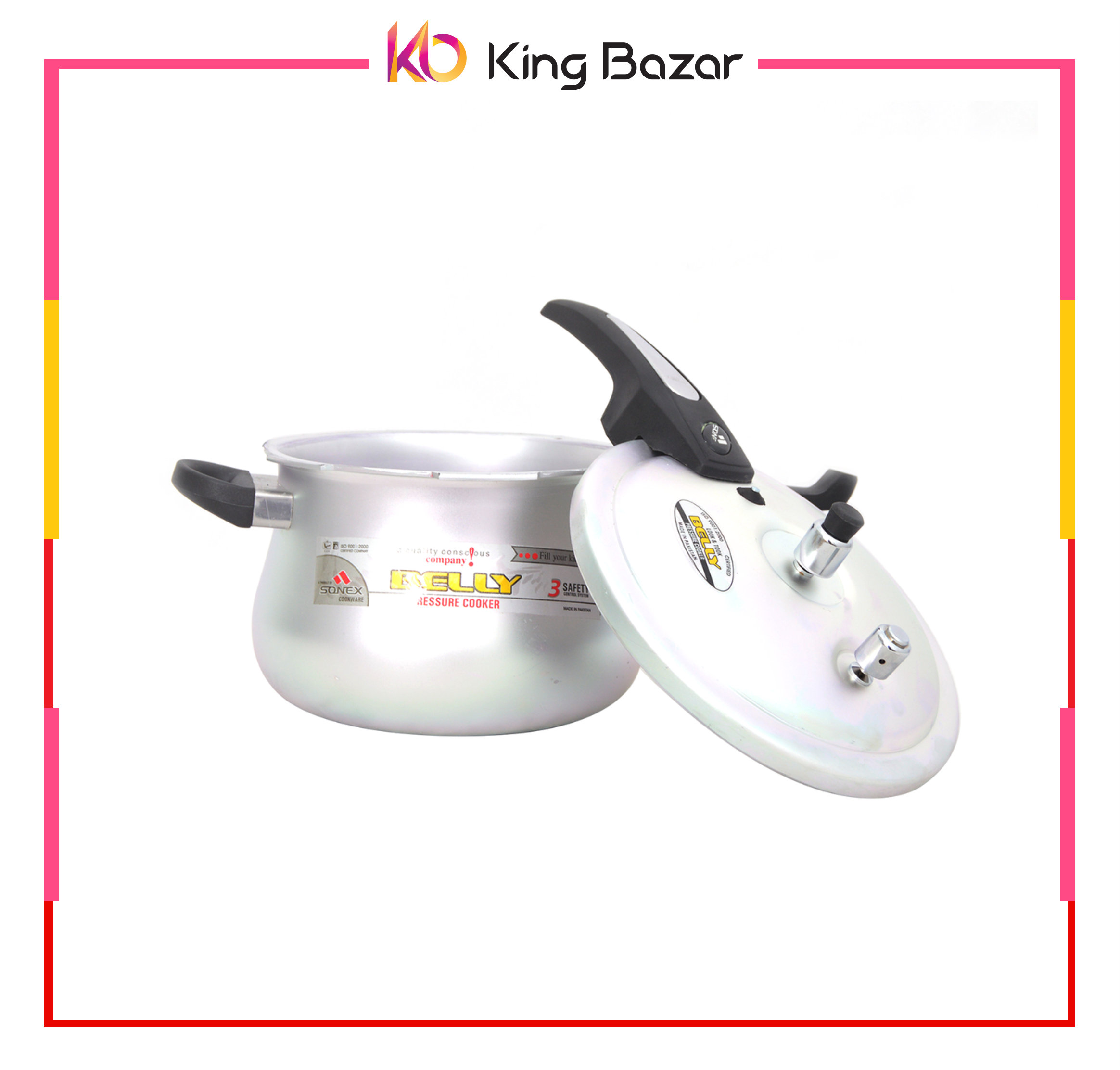 Sonex Belly Pressure Cooker | 5 Ltr, 7 Ltr, 9 Ltr, 11 Ltr | Daraz.pk