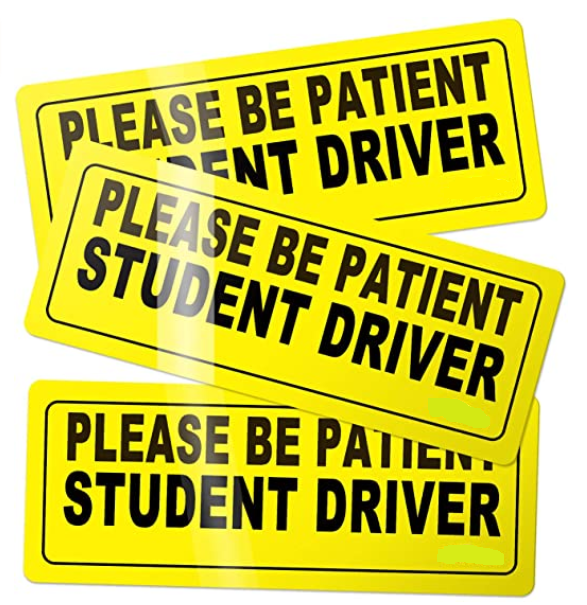 Student Driver Safety Sign Vehicle Bumper Car Sign Sticker Bumper for ...